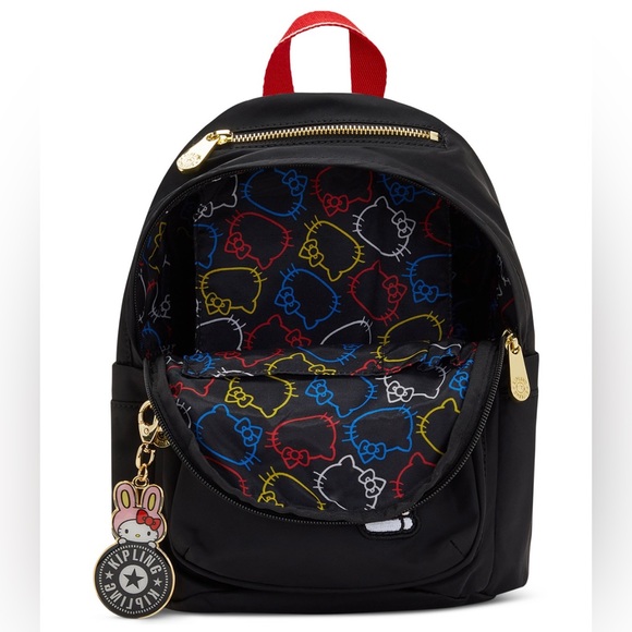 Kipling | Bags | Kipling X Sanrio Hello Kitty Rabbit Black Mini Nylon Backpack | Poshmark